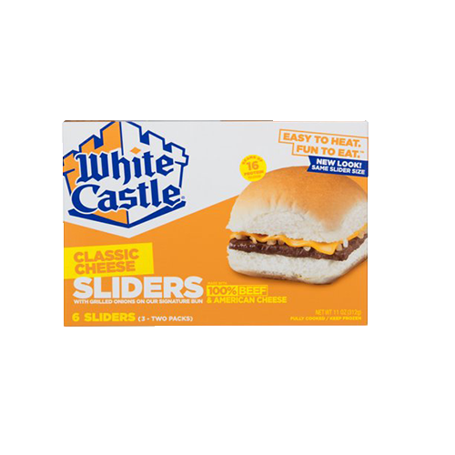 White Castle Classic Cheese Sliders, 6 Two-Packs per box, 11 oz ...